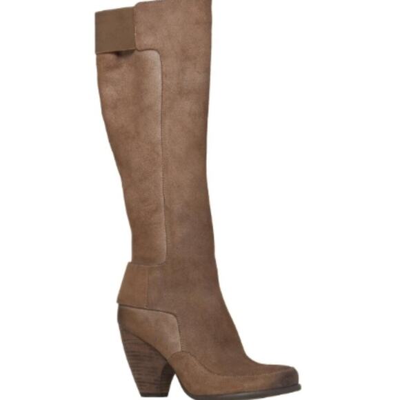 Max Studio | Shoes | Max Studio Jasper Leather Stacked Heel Riding ...